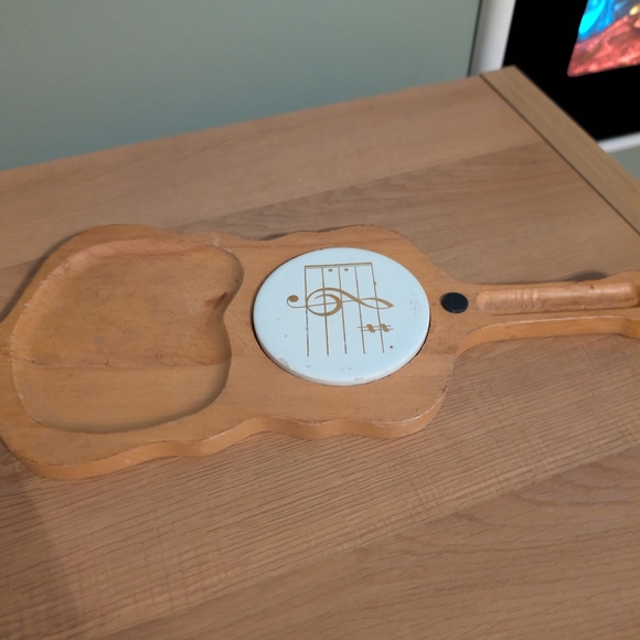Dining | Antique Wooden Cheese Board With Musical Note Design | Poshmark